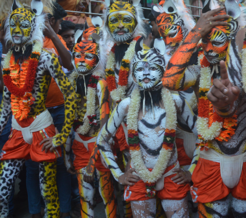 Udupi tourist places - Tiger Dance